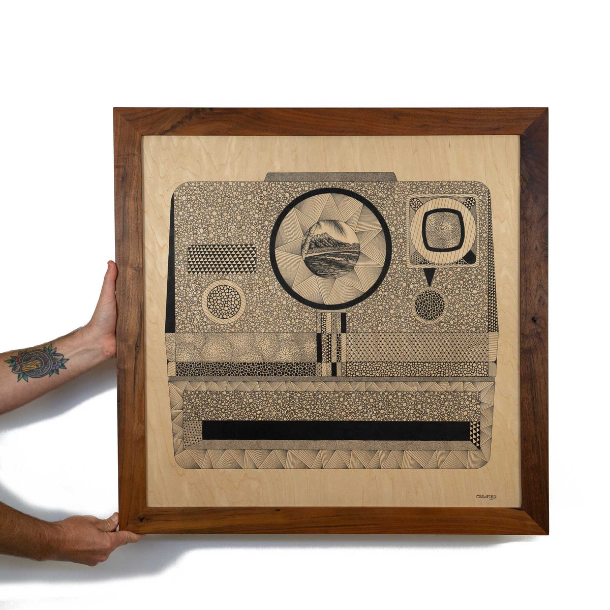 Polaroid - Camera Art Drawing by Zach Crawford – Crawford Craft